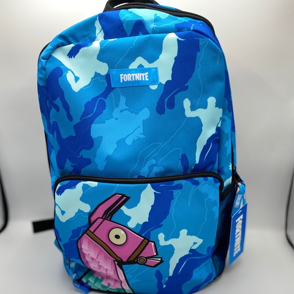 Epic Games | Accessories | Licensed Fortnite Blue Camo Loot Llama Emote ...